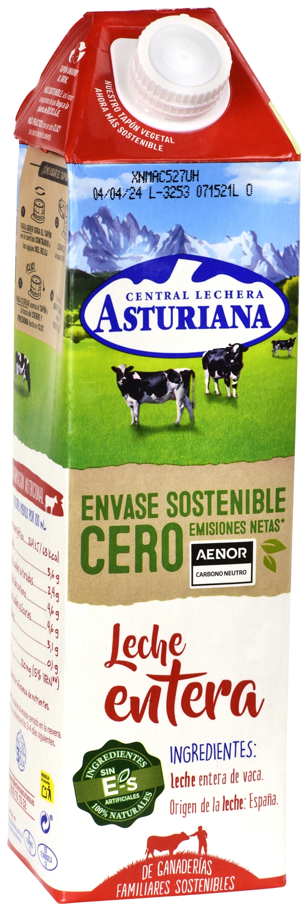 CENTRAL LECHERA ASTURIANA LECHE ENTERA UHT : análisis y opiniones | OCU