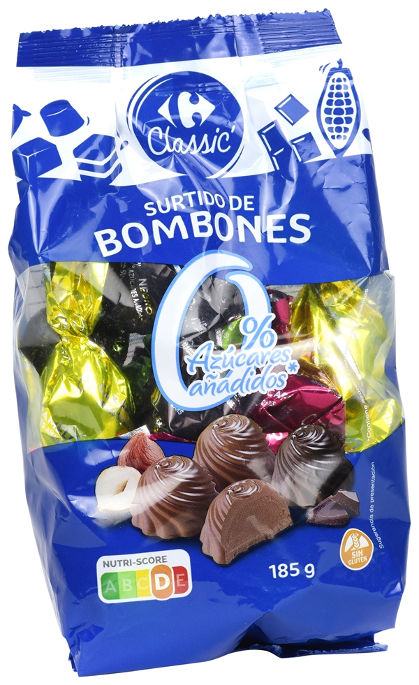 CARREFOUR CLASSIC SURTIDO DE BOMBONES 0% AZÚCARES AÑADIDOS | OCU