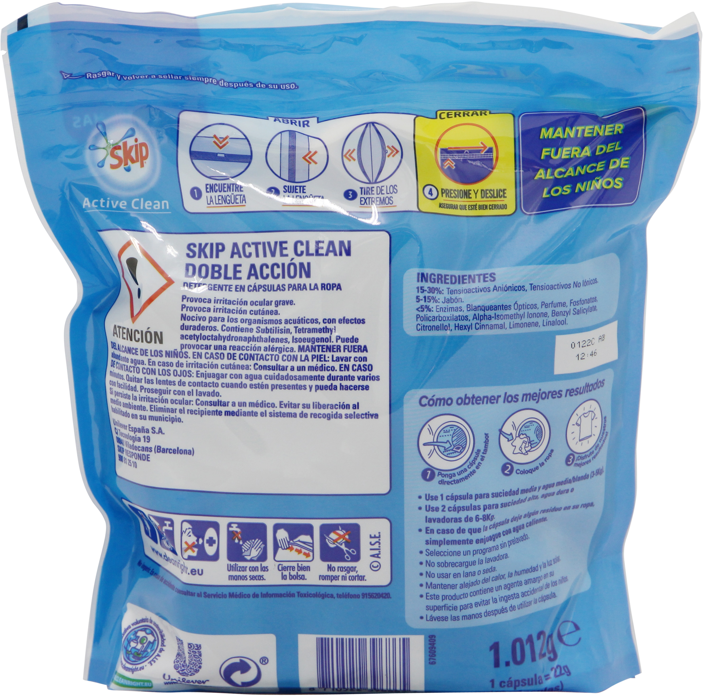 SKIP ACTIVE CLEAN CÁPSULAS: opiniones | OCU