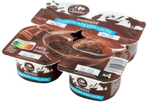 CARREFOUR CLASSIC MOUSSE CHOCOLATE CON LECHE | OCU