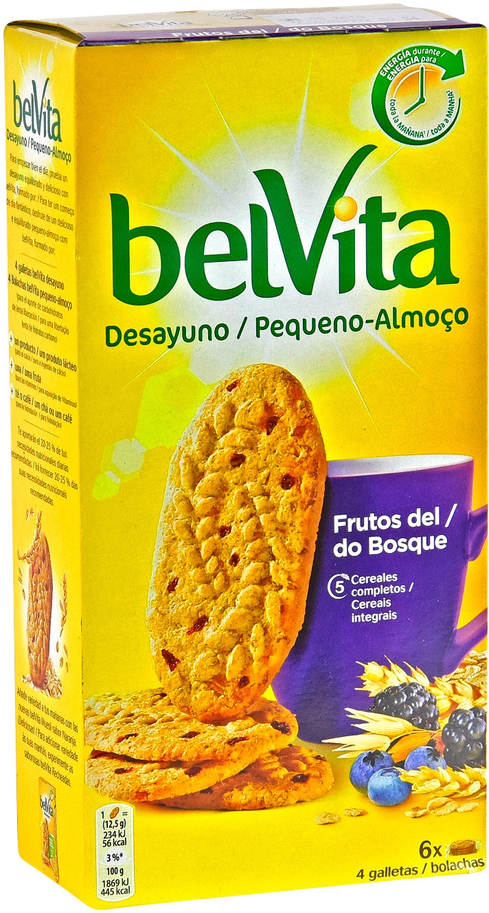 BELVITA FRUTOS DEL BOSQUE.: valor nutricional