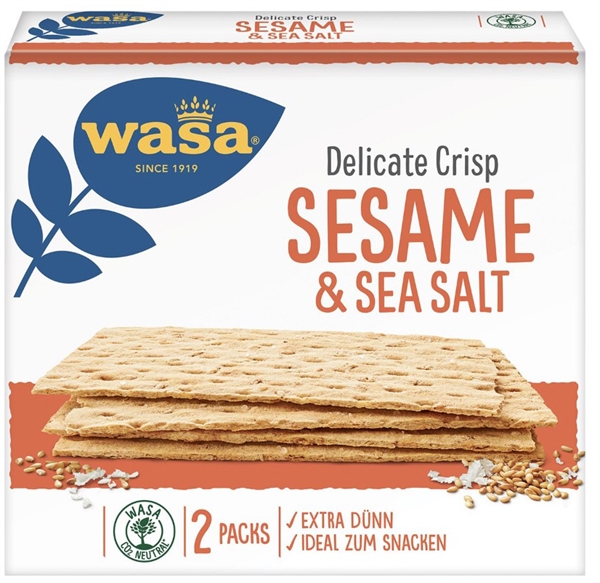 Pan tostado WASA SESAM: todos los detalles