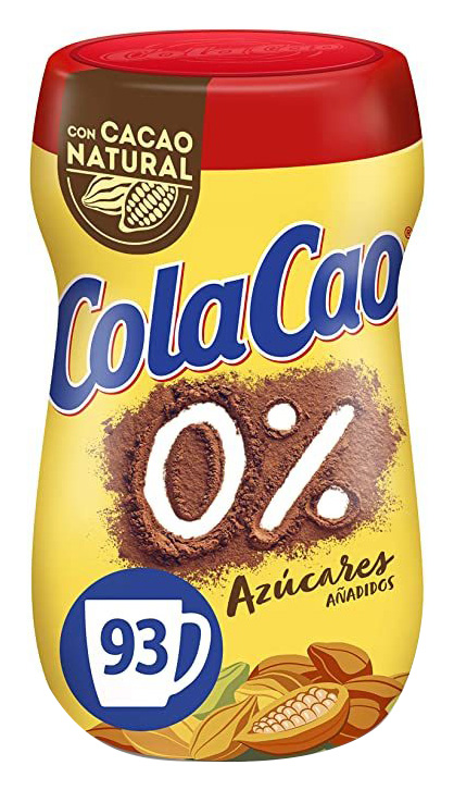 COLA CAO 0% AZÚCARES AÑADIDOS 700 G: valor nutricional