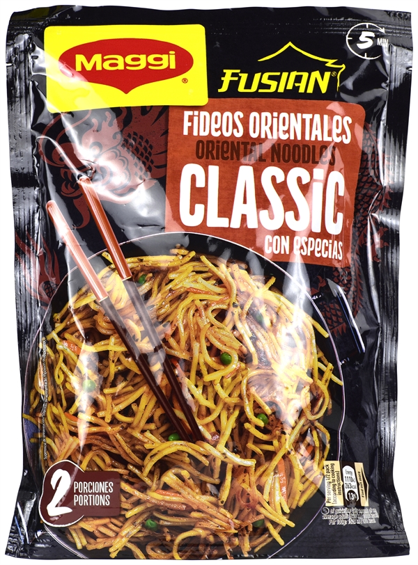 Noodle MAGGI FUSIAN FIDEOS ORIENTALES CLASSIC CON ESPECIAS: todos los ...