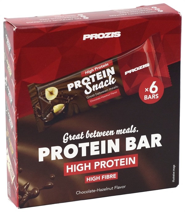 Barrita de proteína PROZIS PROTEIN BAR. CHOCOLATE-HAZELNUT FLAVOUR ...