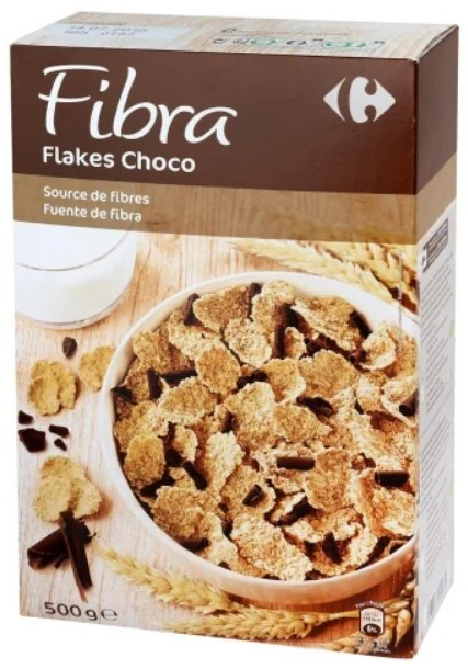 CARREFOUR FIBRA FLAKES CHOCO : análisis y opiniones | OCU