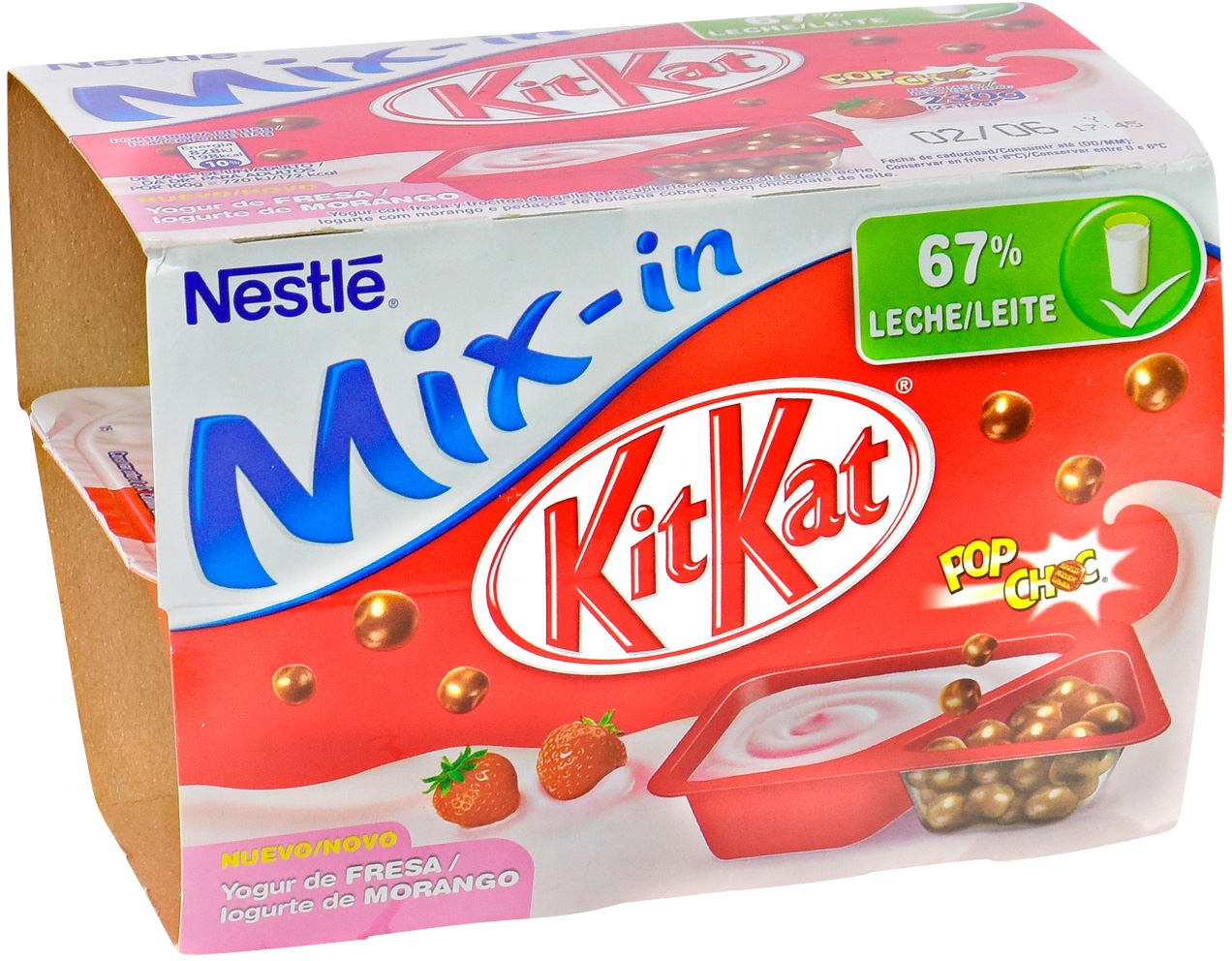 Valor nutricional de NESTLÉ MIX-IN KIT KAT FRESA. | OCU