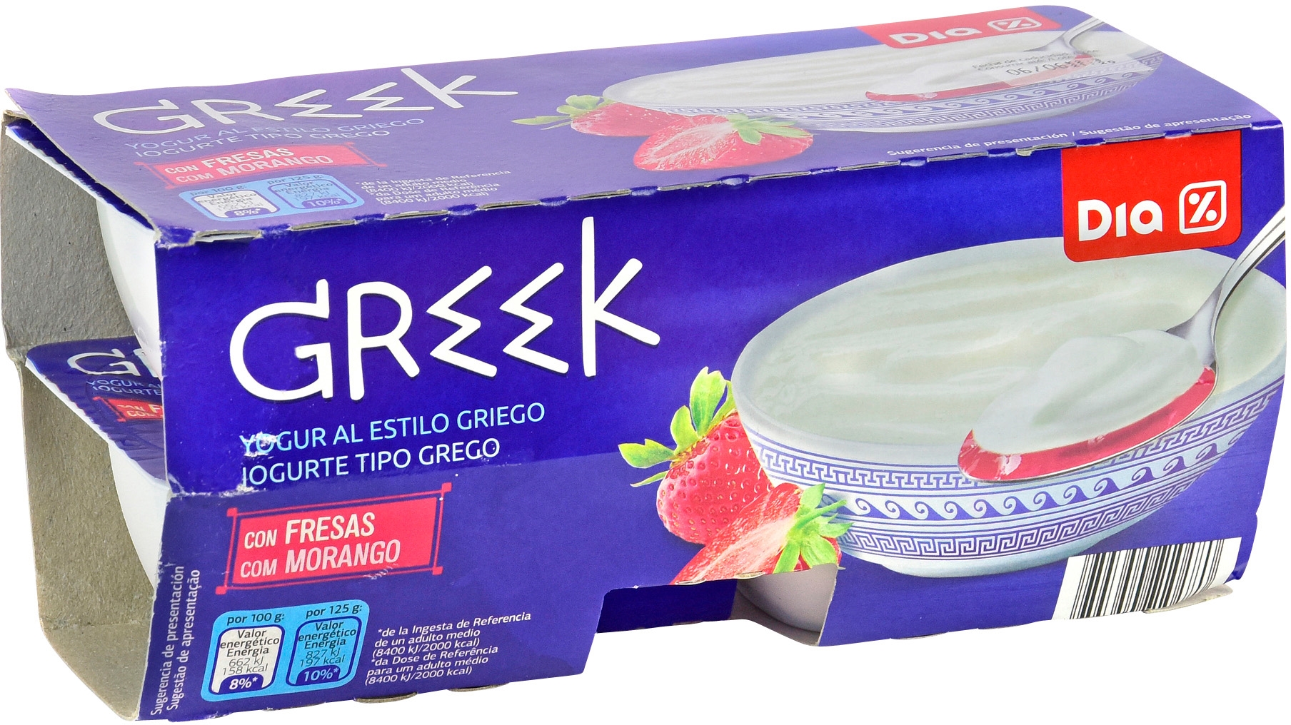 DIA GREEK YOGUR AL ESTILO GRIEGO.: valor nutricional