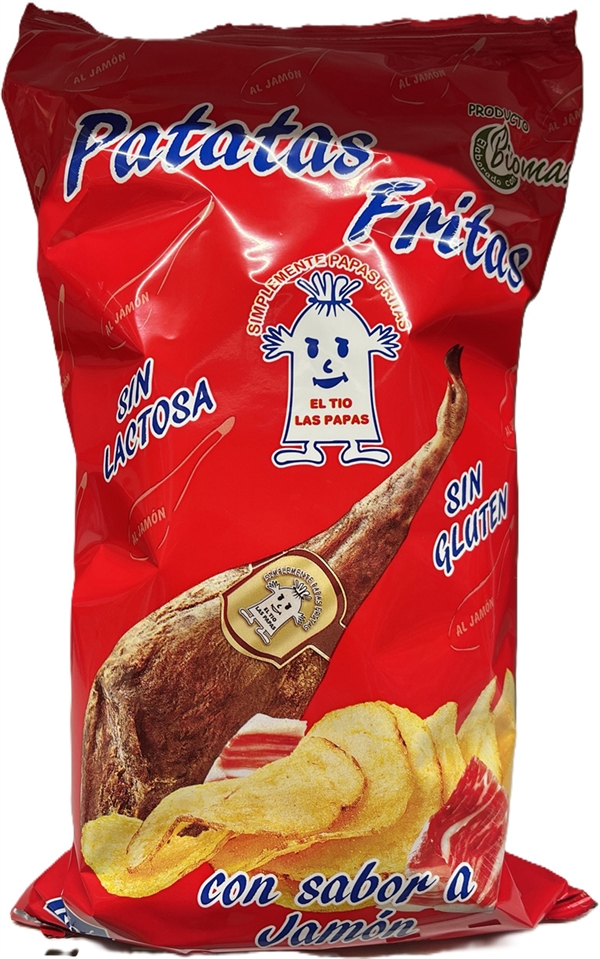 Características de EL TIO LAS PAPAS Patatas fritas con sabor a jamón