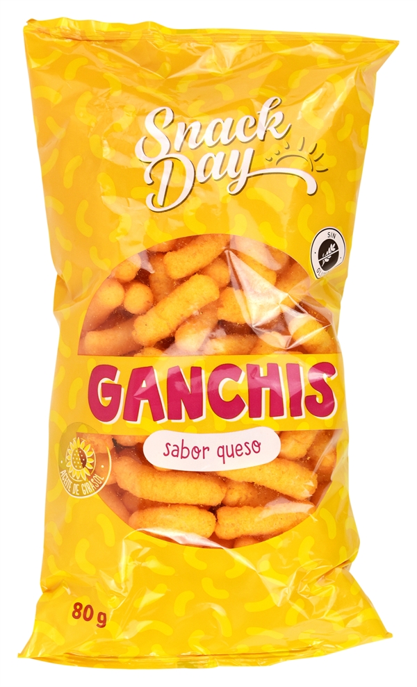 SNACK DAY (LIDL) GANCHIS SABOR QUESO 2025| OCU